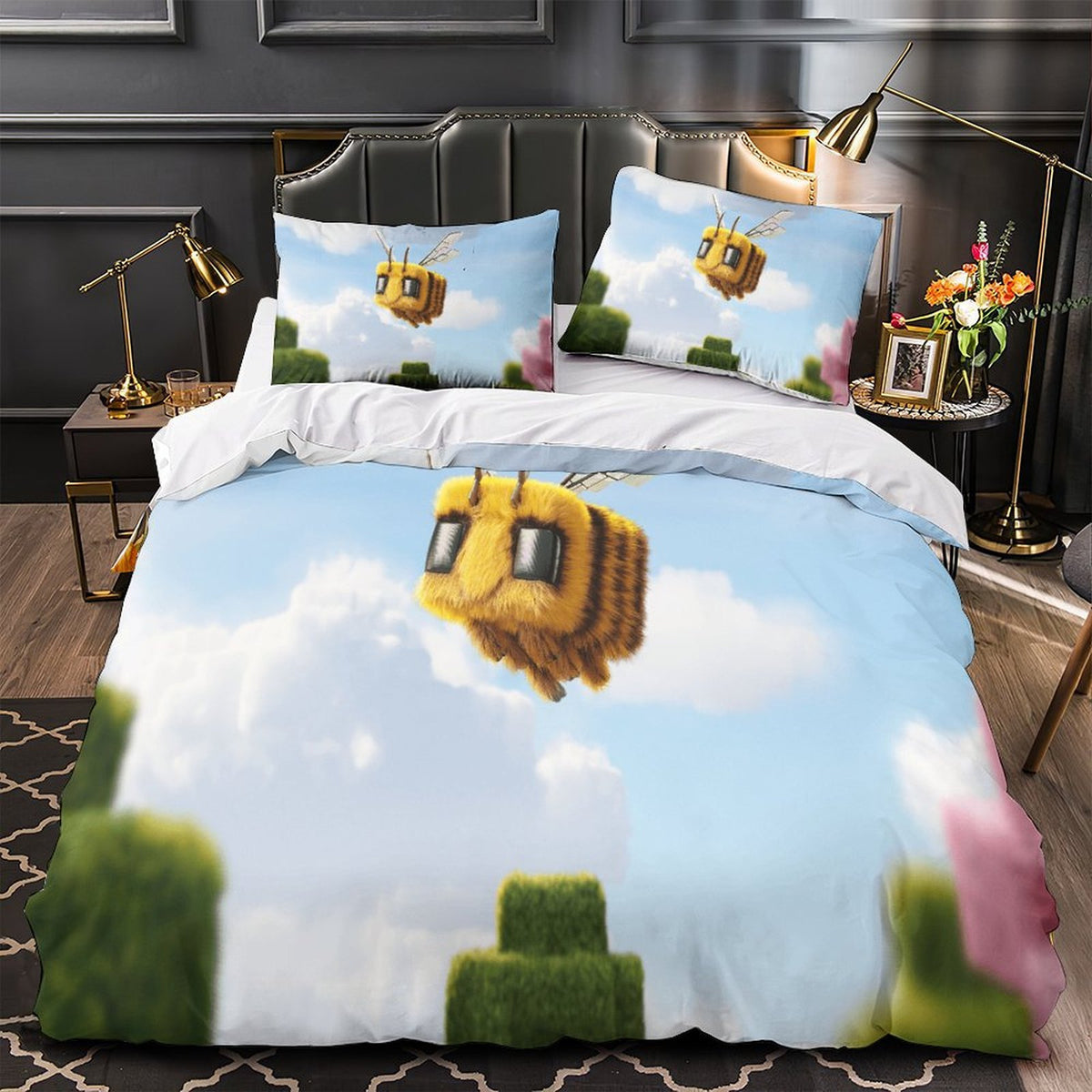 A Minecraft Movie Bedding Set Quilt Duvet Cover Without Filler – ebuycosuk