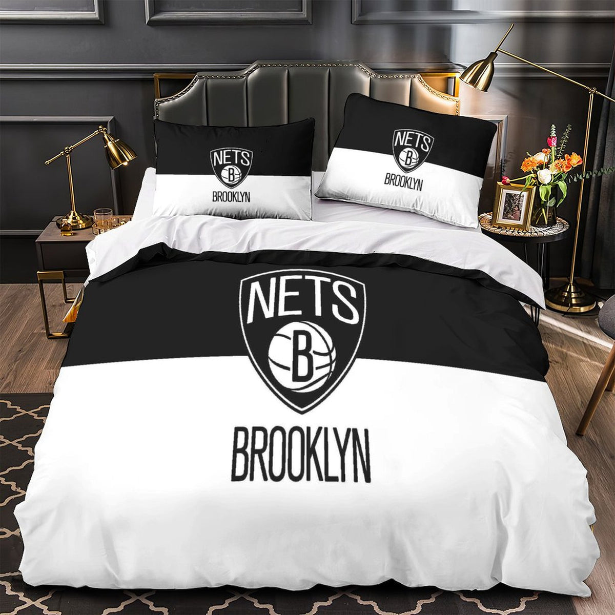 Brooklyn Nets Bedding Set Duvet Cover Without Filler – ebuycosuk