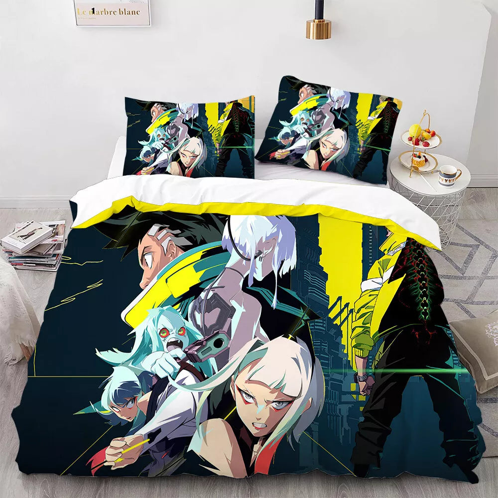 Cyberpunk Edgerunners Bedding Set Quilt Cover Without Filler – ebuycosuk