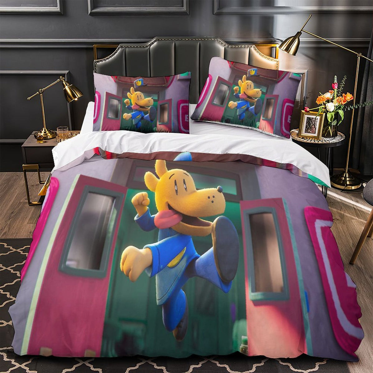 Dog Man Bedding Set Quilt Cover Without Filler – ebuycosuk