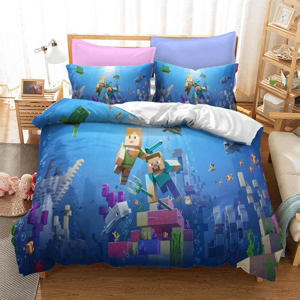 Minecraft Bedding Set UK Duvet Cover Bed Sets – ebuycosuk