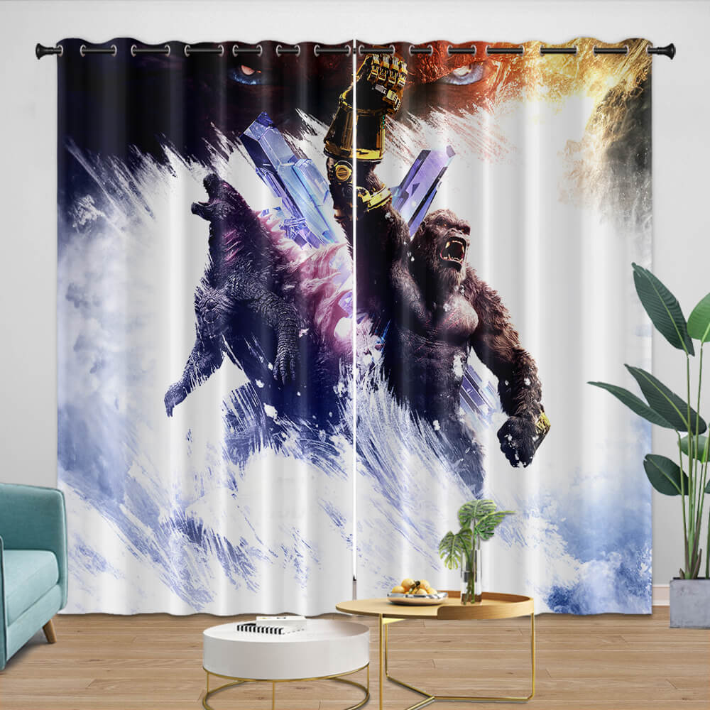 Godzilla X Kong The New Empire Curtains Blackout Window Drapes – ebuycosuk