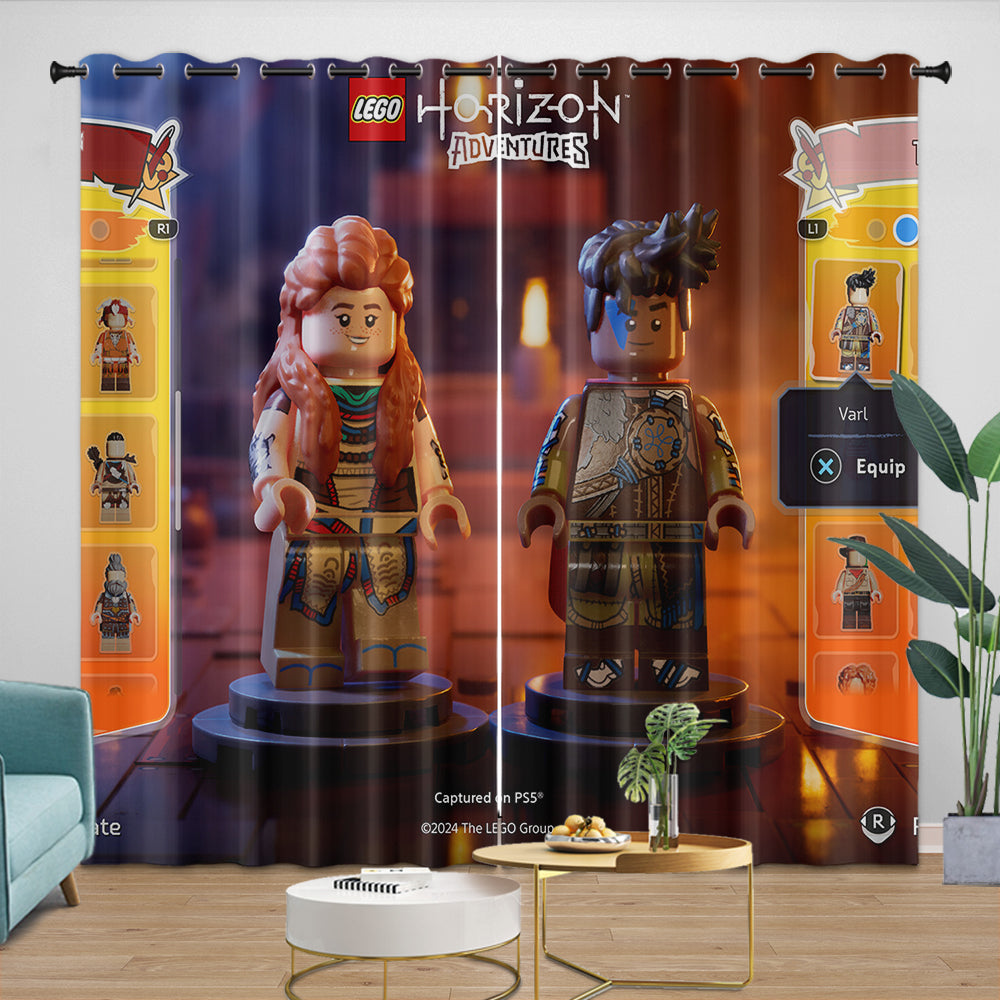 LEGO Horizon Adventures Curtains Blackout Window Drapes Room Decoratio ...