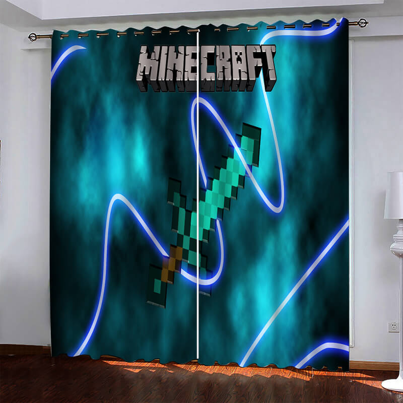 Minecraft Curtains Blackout Window Treatments Drapes – ebuycosuk