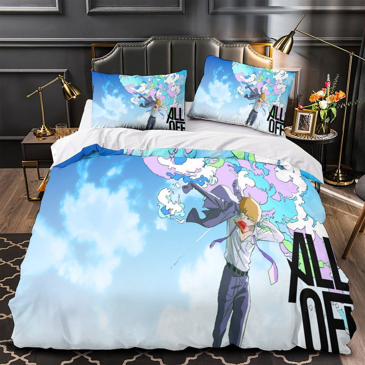 Mob Psycho 100 Bedding Set Pattern Quilt Cover Without Filler – ebuycosuk