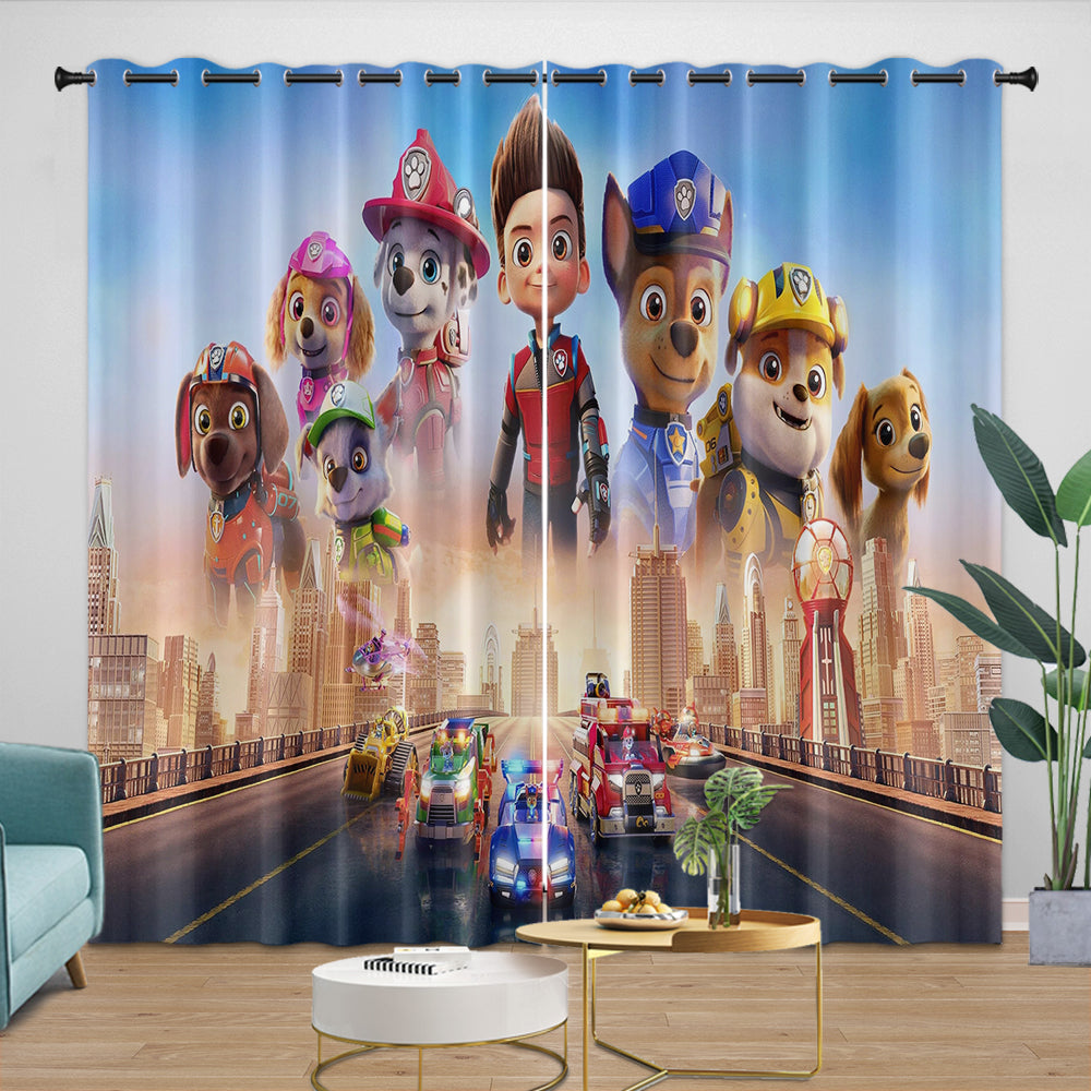 Paw Patrol 2025 Curtains Pattern Blackout Window Drapes – ebuycosuk