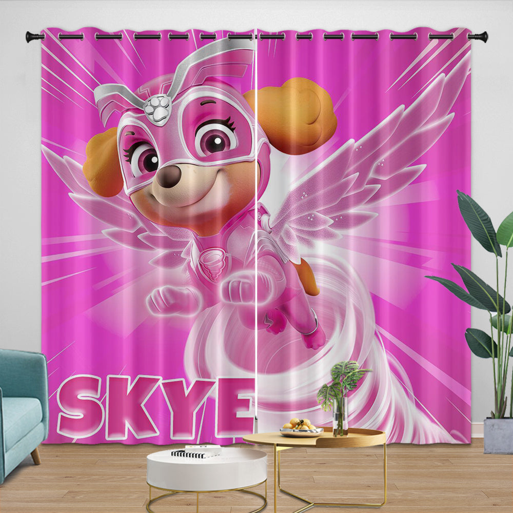 Paw Patrol Skye Curtains Blackout Kids Room Window Drapes – ebuycosuk