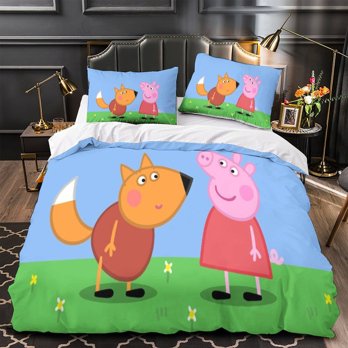 Peppa Pig Freddie Fox Bedding Set Pattern Quilt Cover – ebuycosuk