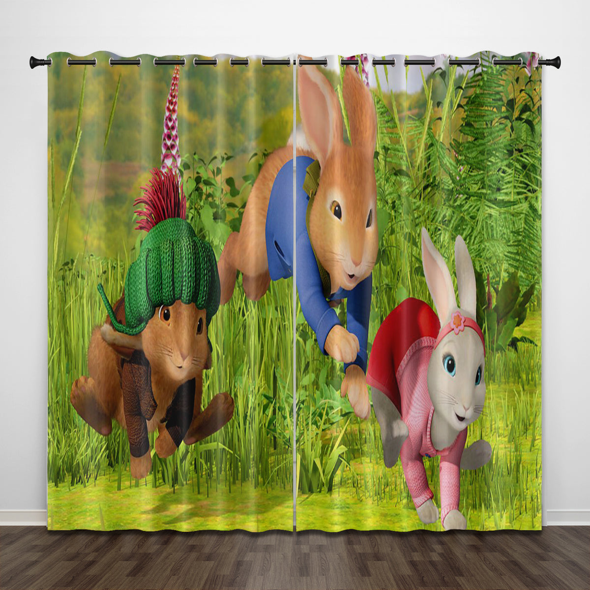 Peter Rabbit Curtains Pattern Blackout Window Drapes – ebuycosuk