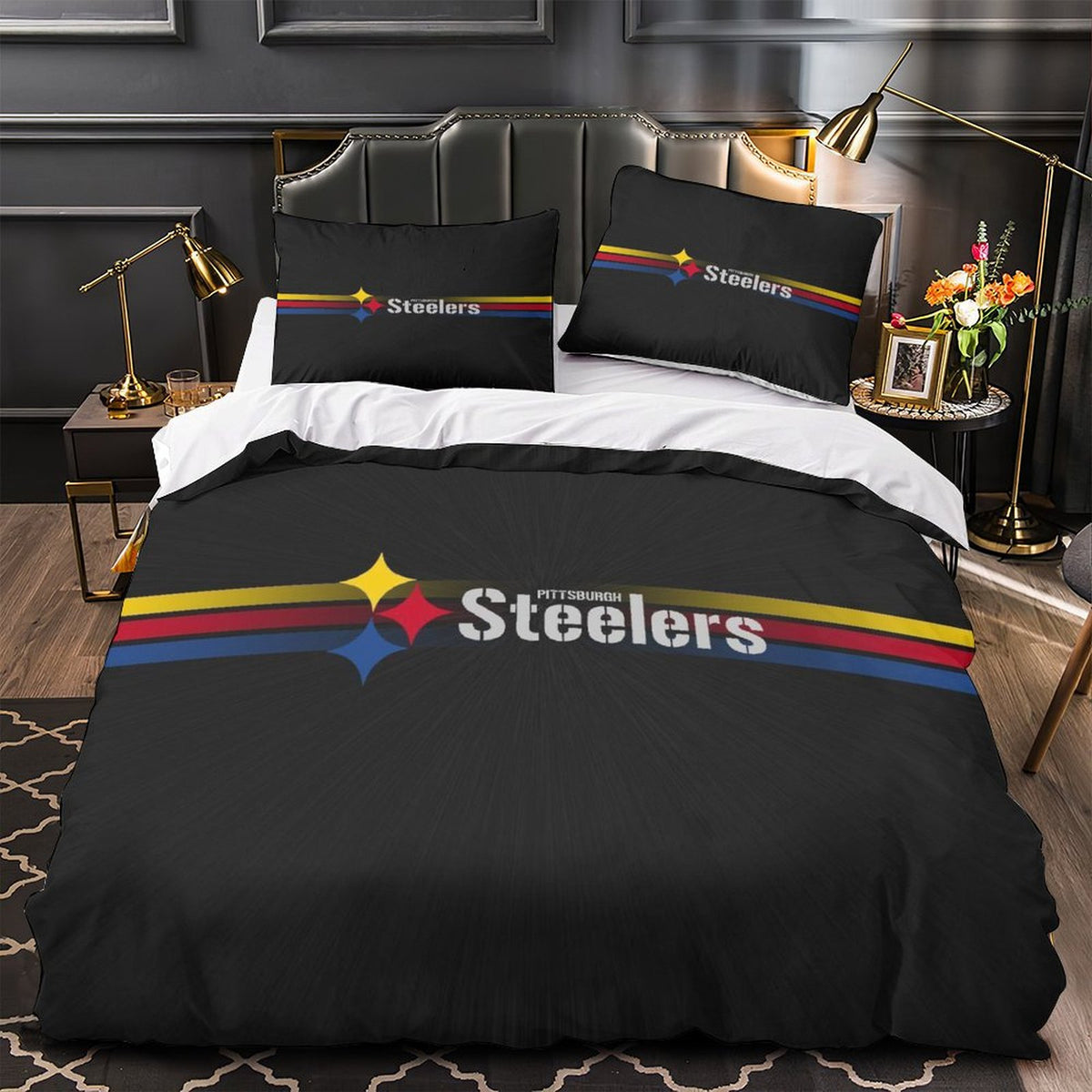 Pittsburgh Steelers Bedding Set Duvet Cover Without Filler – ebuycosuk