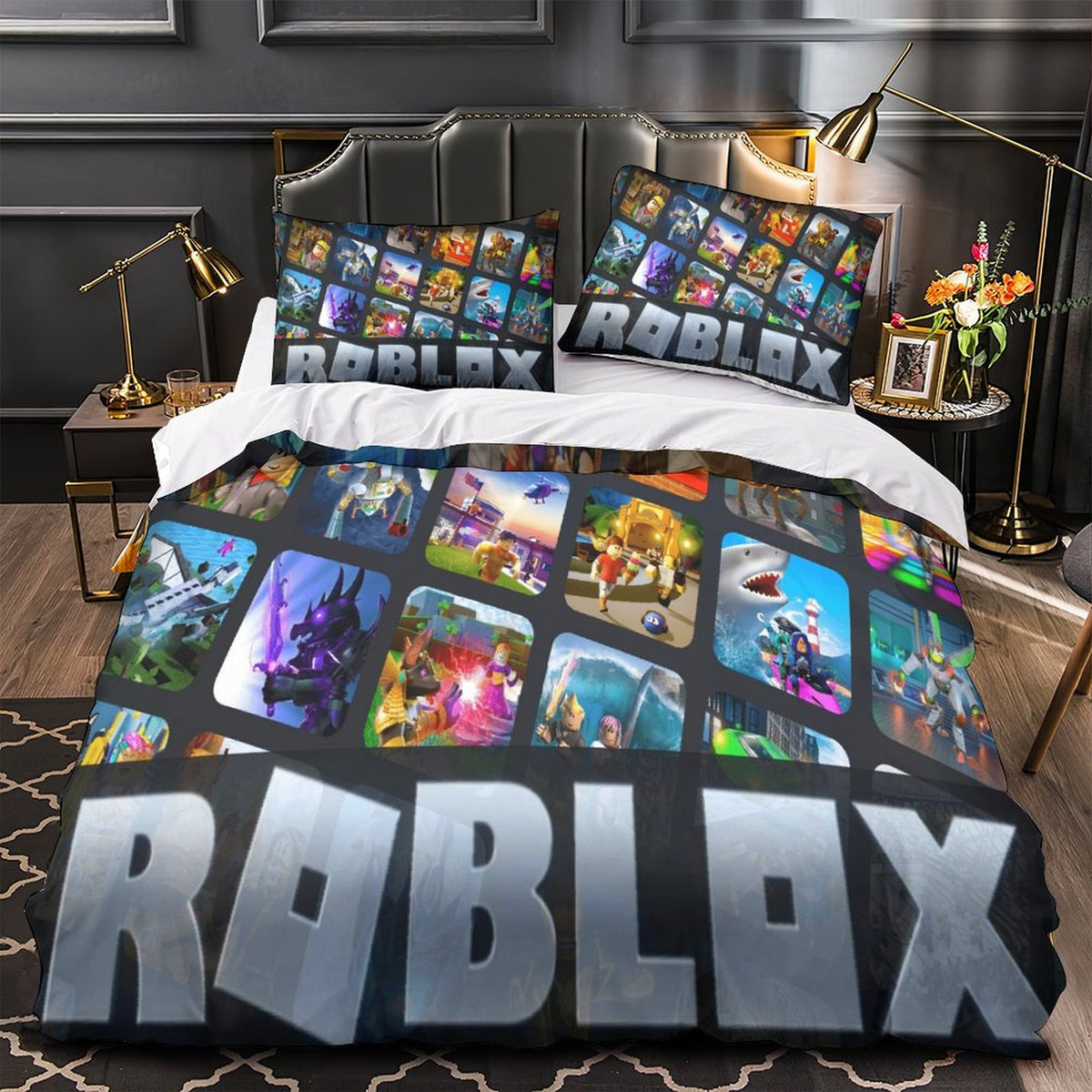 Roblox Bedding Set Kids Quilt Pattern Duvet Cover Without Filler ...