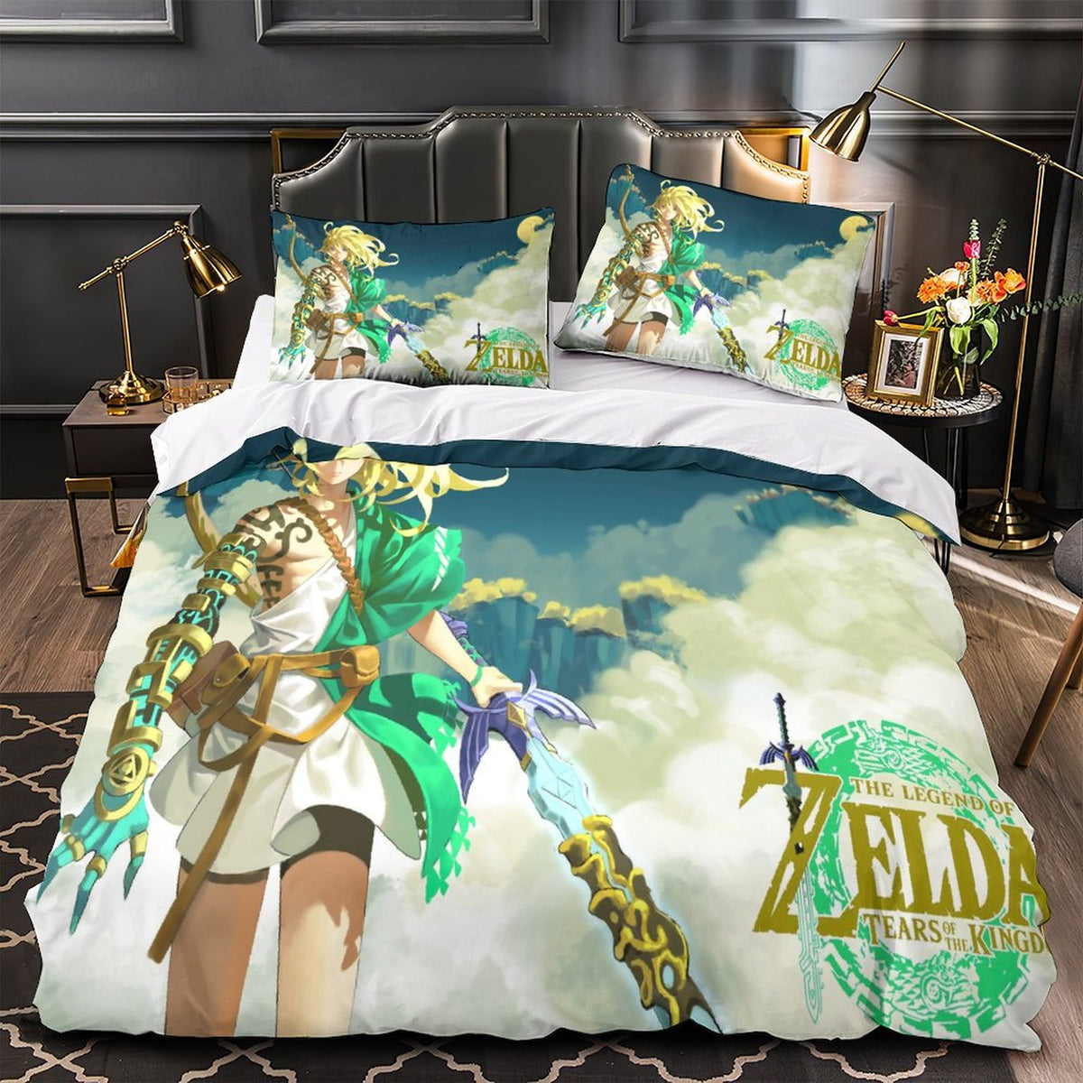 The Legend of Zelda Tears of the Kingdom Bedding Set Quilt Duvet Cover ...