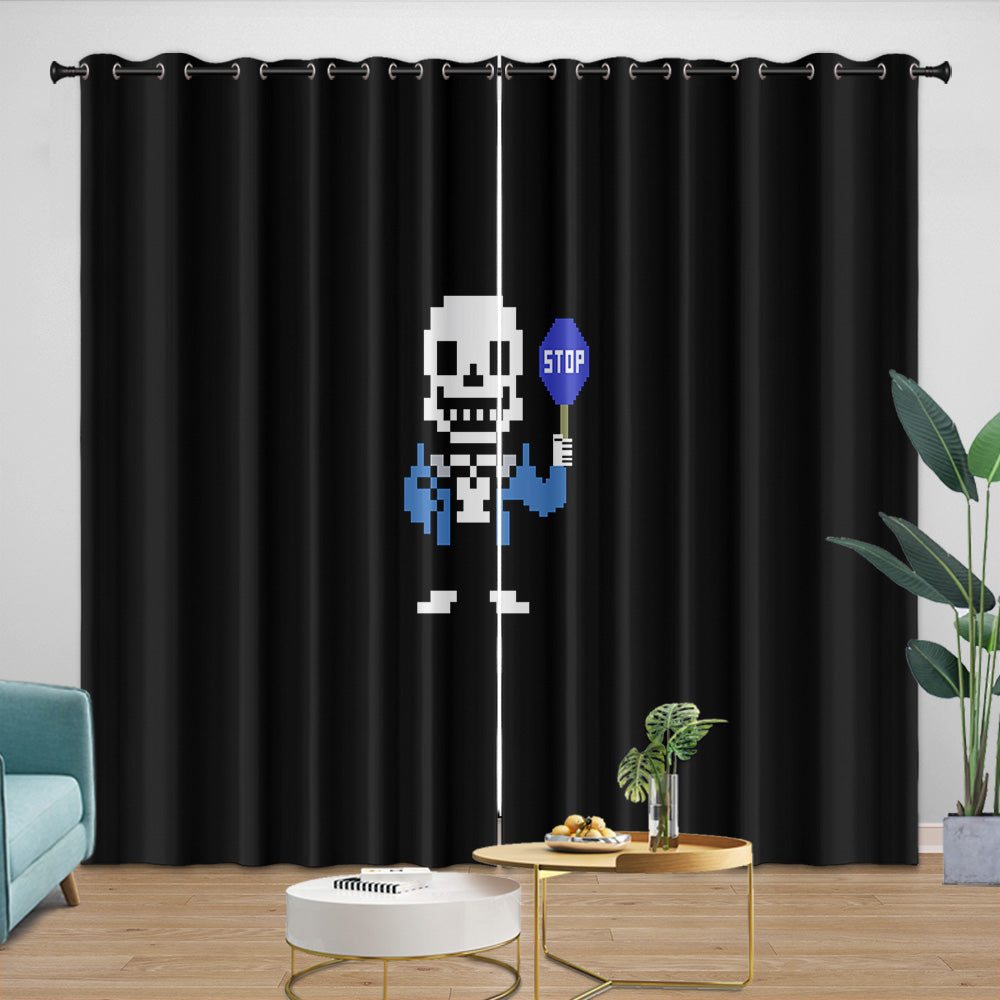Undertale Curtains Blackout Window Drapes Room Decoration – ebuycosuk