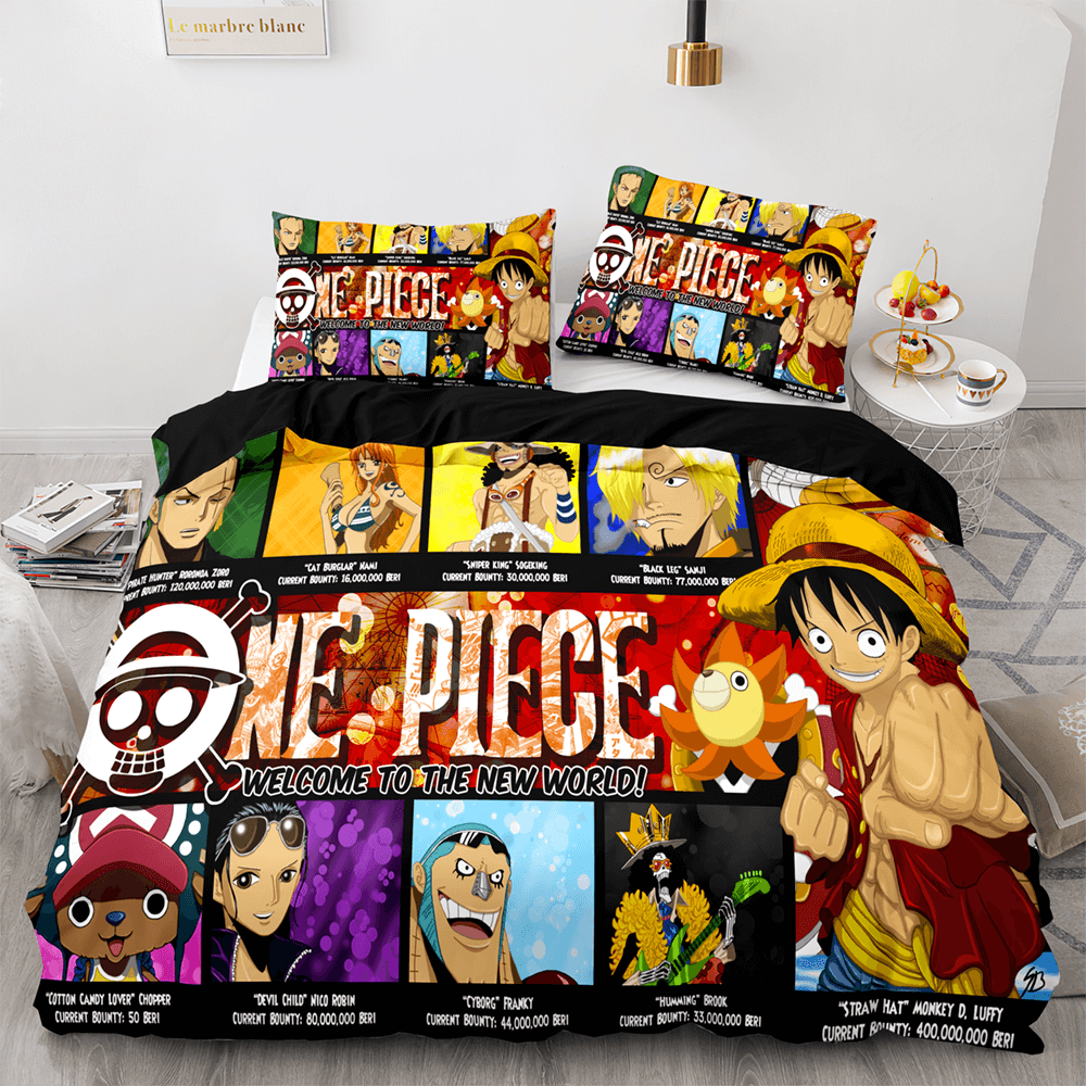 Anime One Piece UK Bedding Set Quilt Duvet Cover Cosplay Bed Sets ...