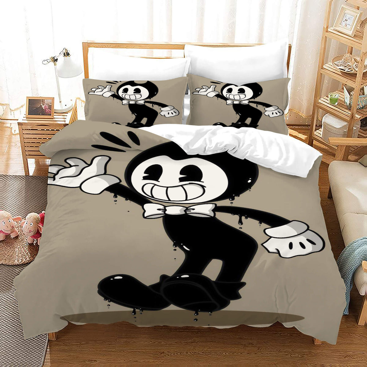 Bendy And The Ink Machine Cosplay Bedding Set Quilt Duvet Covers Sets ...