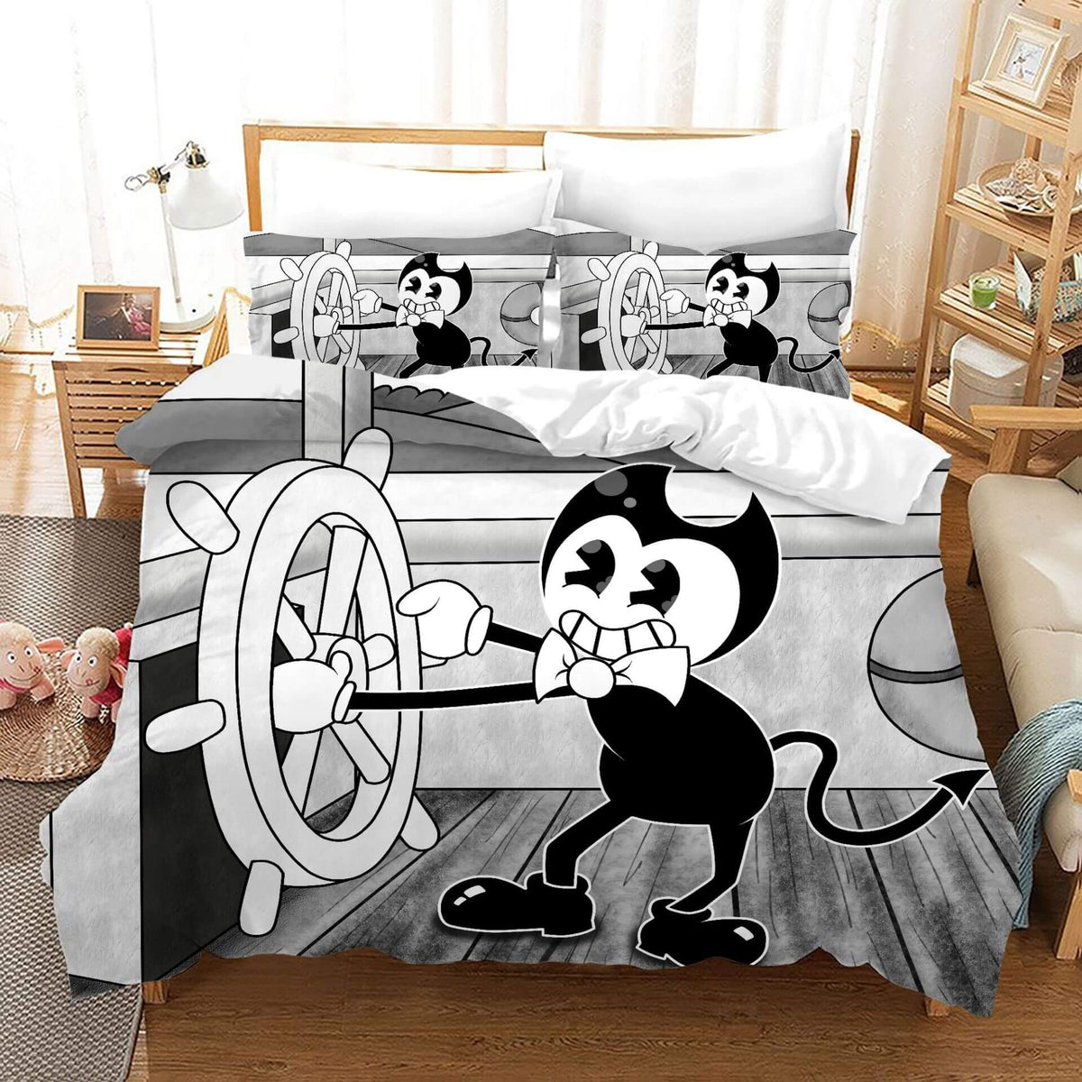 Bendy And The Ink Machine Bedding Set Duvet Cover – ebuycosuk
