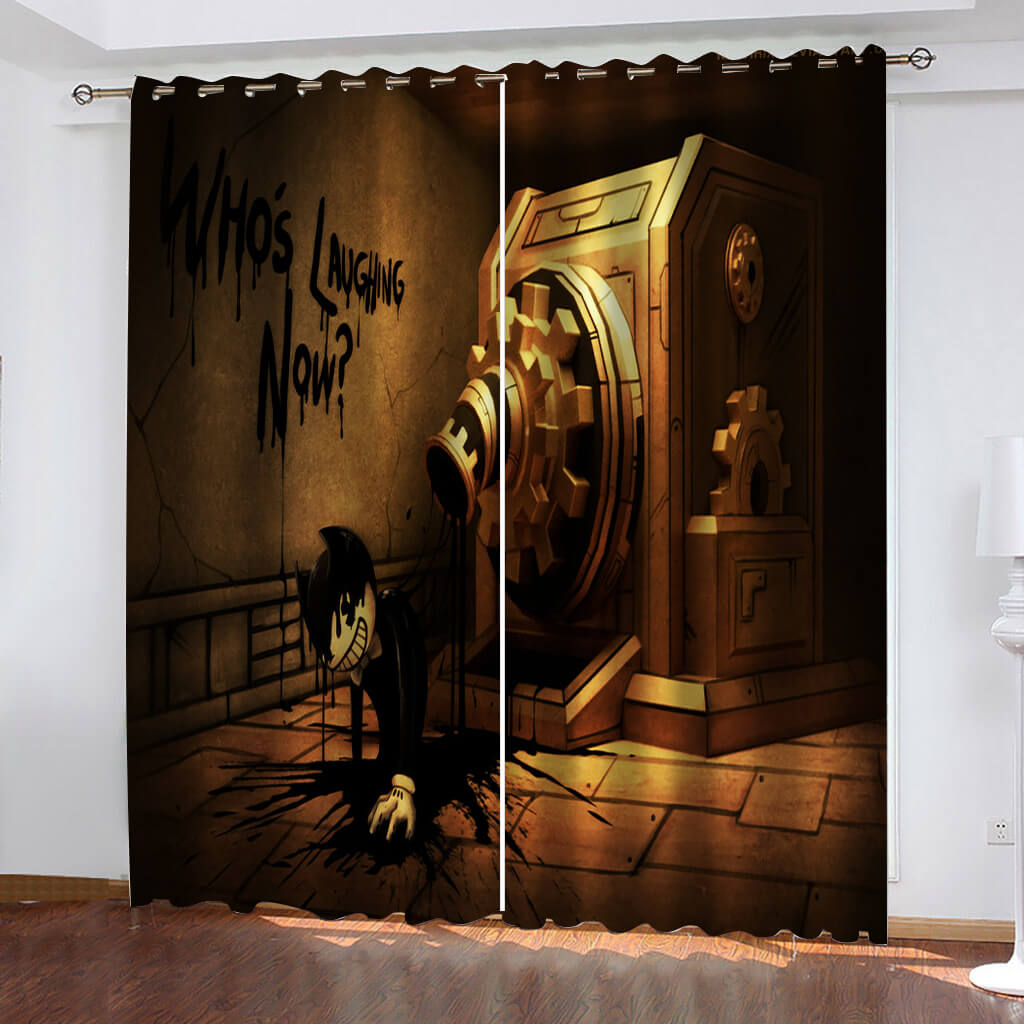 Bendy and the ink machine Curtains Blackout Window Treatments Drapes ...
