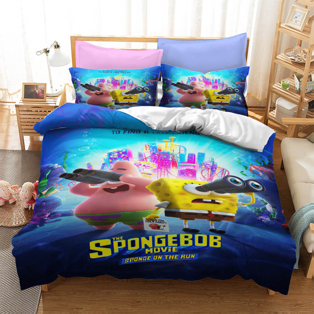 Cartoon SpongeBob SquarePants Bedding Set Duvet Cover – ebuycosuk