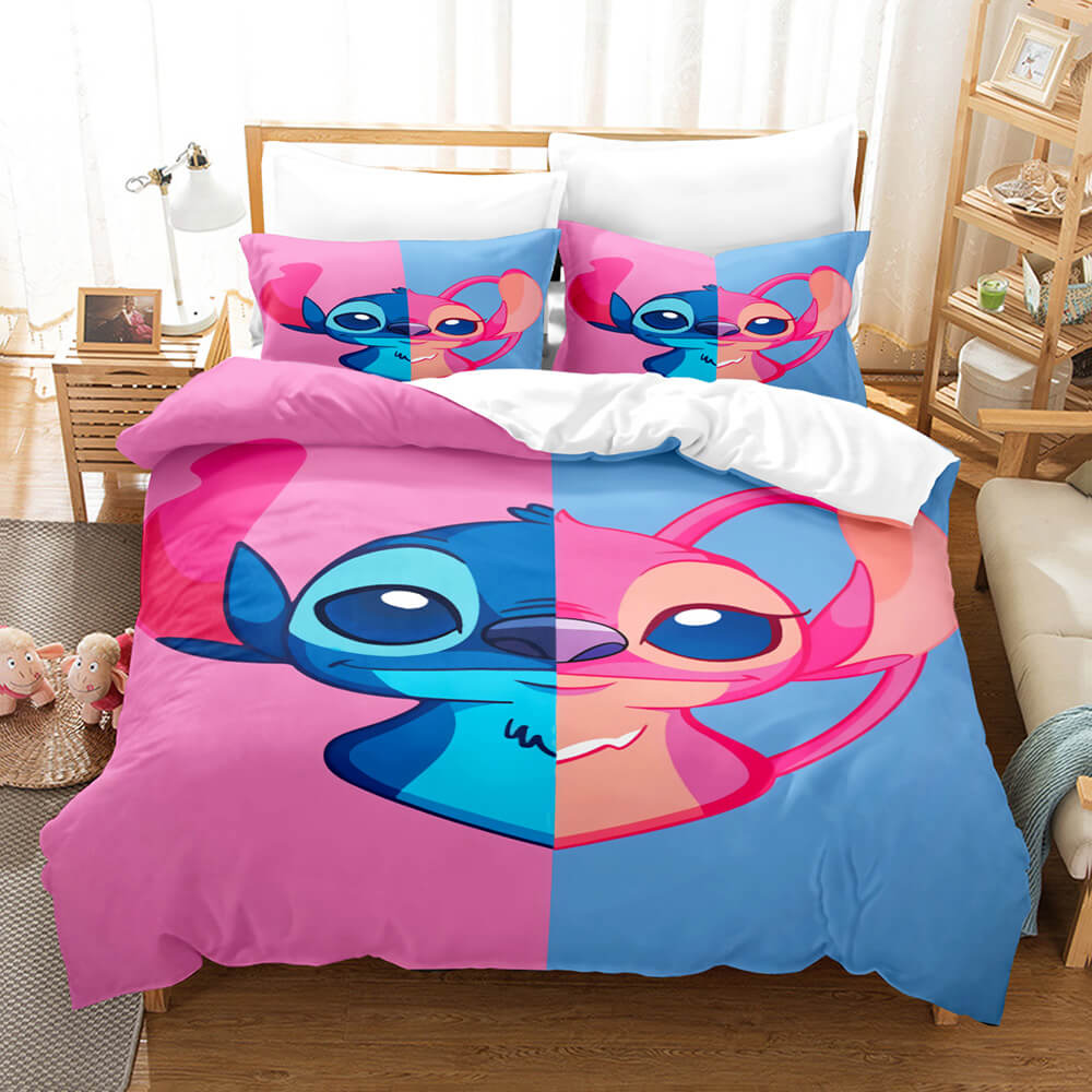 Cartoons Lilo and Stitch Cosplay Kids Bedding Set Duvet Cover Bed Sets ...