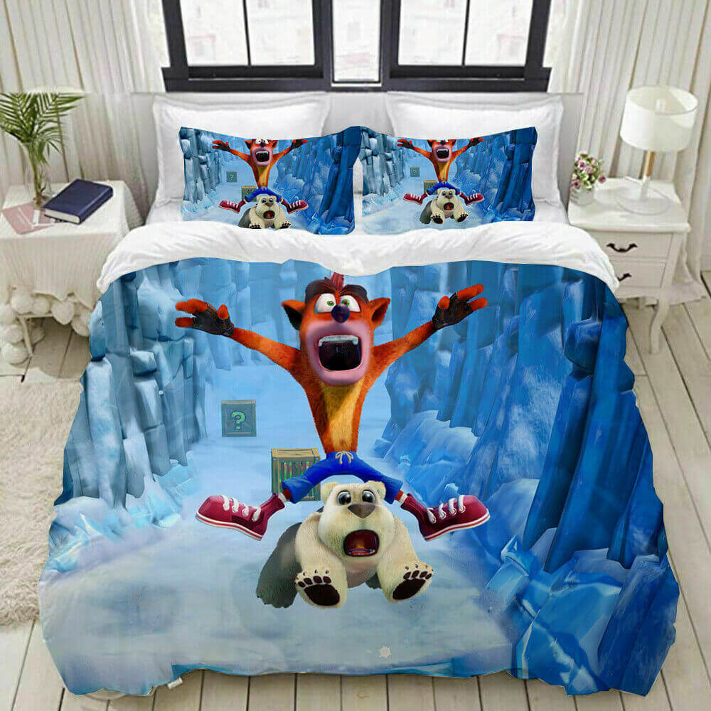 Crash Bandicoot Cosplay UK Bedding Set Quilt Duvet Cover Bed Sets ...