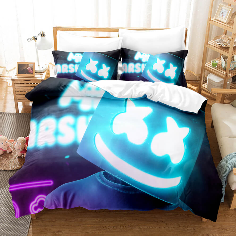 DJ Marshmello Cosplay Bedding Set Quilt Cover – ebuycosuk