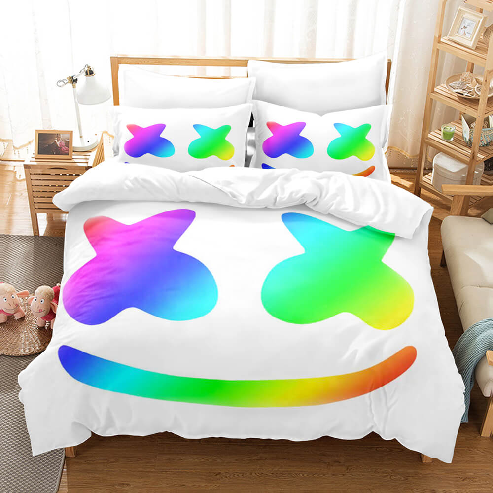 DJ Marshmello Cosplay Bedding Set Quilt Cover – ebuycosuk
