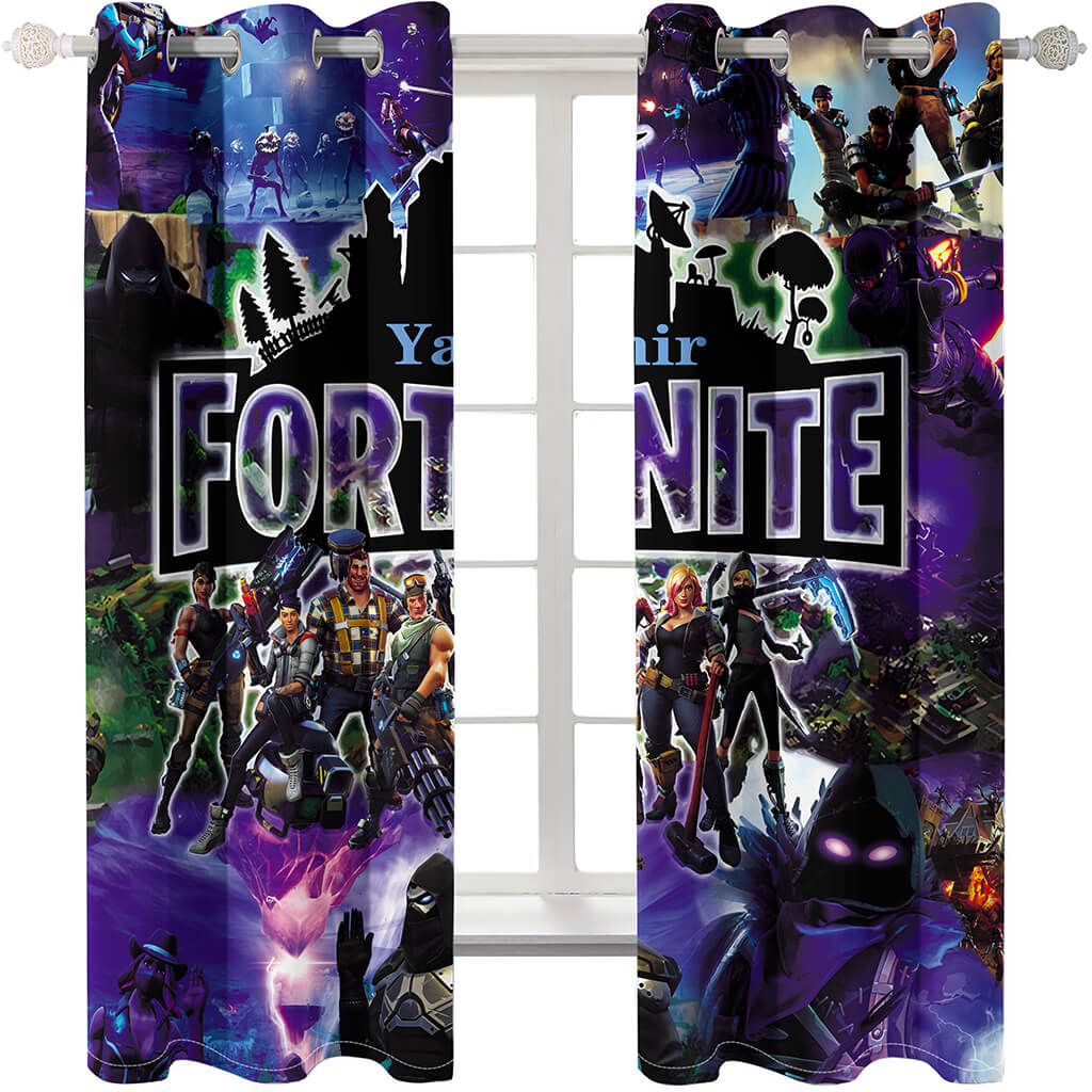 Fortnite Curtains Blackout Window Treatments Drapes for Room Decoratio ...