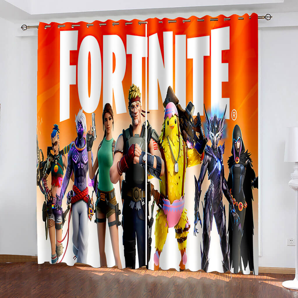 Fortnite Curtains Blackout Window Treatments Drapes for Room Decoratio ...