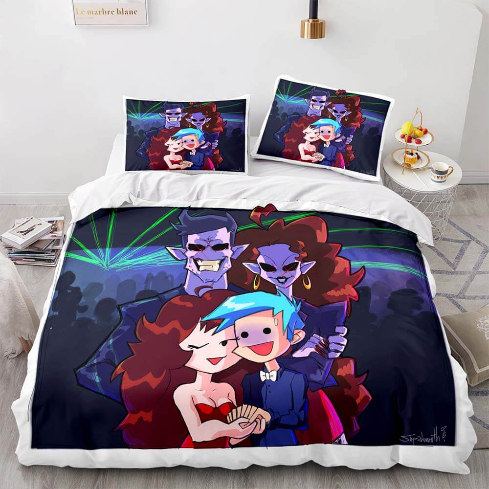 Friday Night Funkin Cosplay Kids Bedding Set Quilt Duvet Cover Bed Set ...
