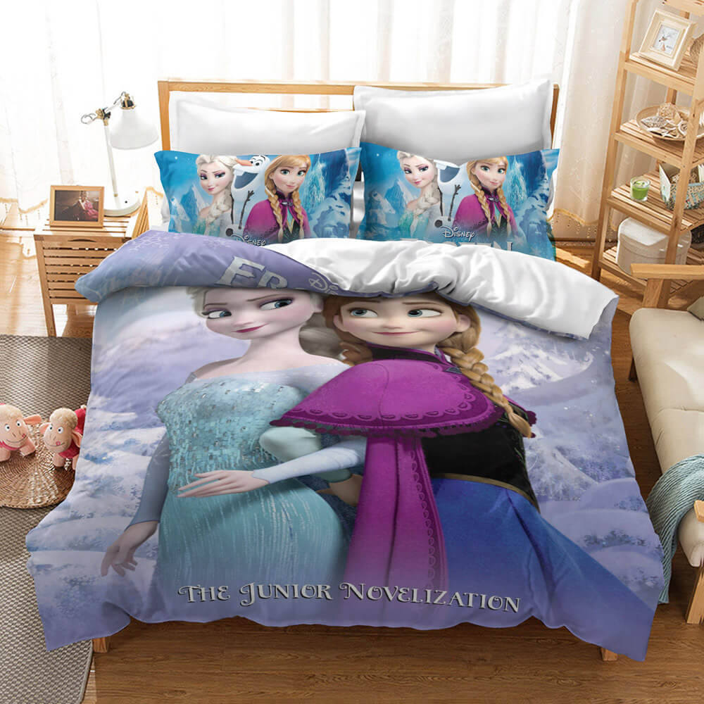 Frozen Princess Elsa Anna Bedding Set Duvet Cover Quilt Bed Sets ...