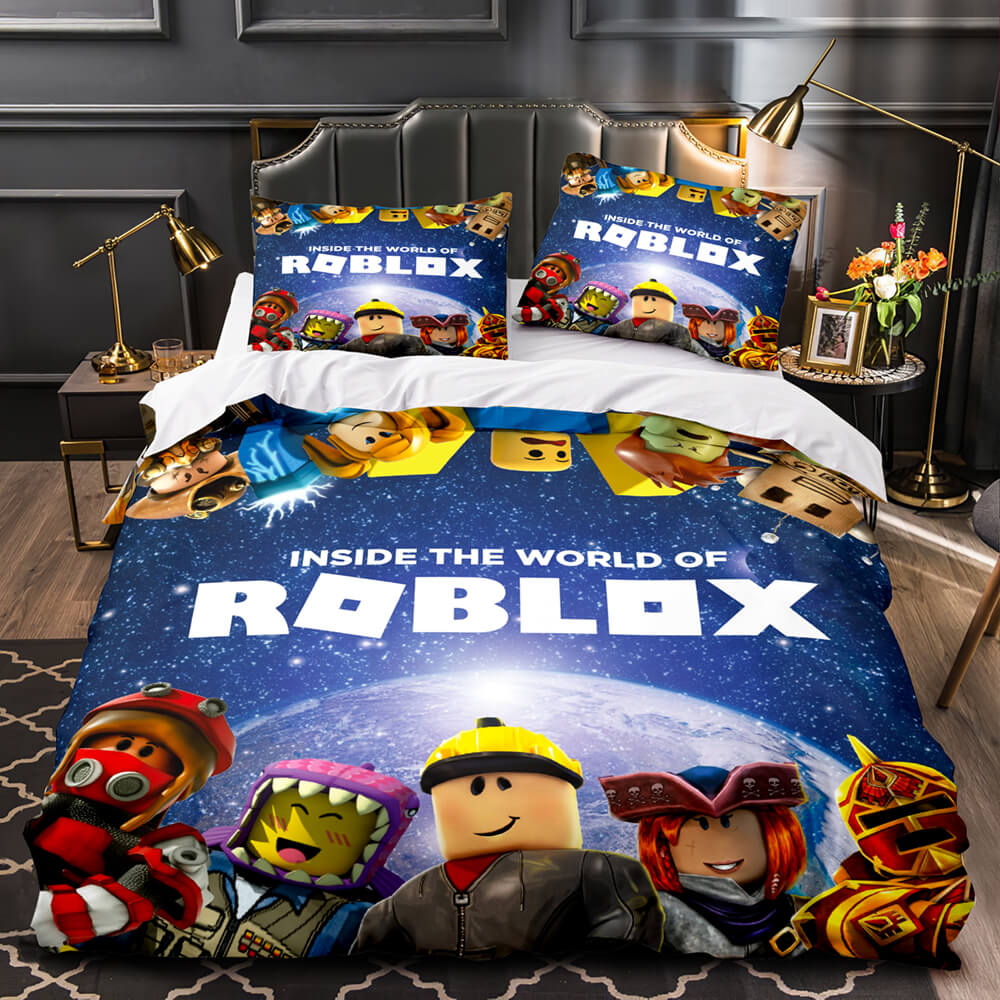 Game Roblox Cosplay Bedding Set Quilt Duvet Cover Christmas Bed Sets ...