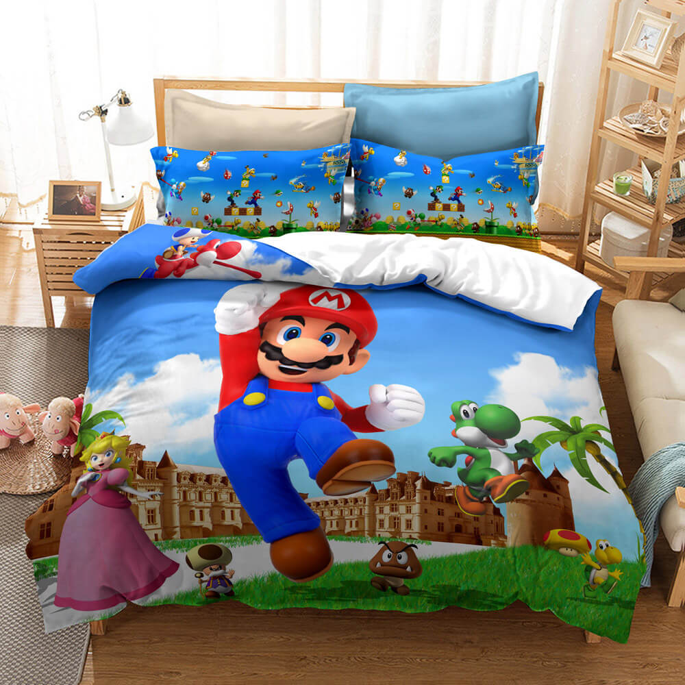 Game Super Mario Bedding Set Quilt Cover Without Filler – ebuycosuk