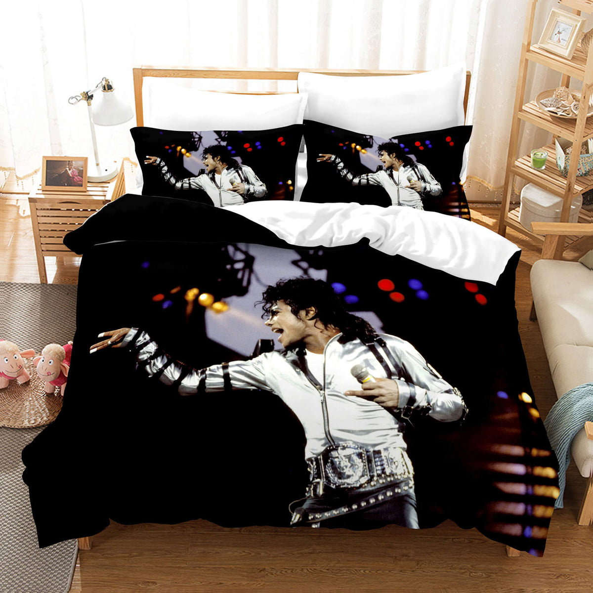 Michael Jackson Cosplay Bedding Set Quilt Duvet Covers Bed Sets – ebuycosuk