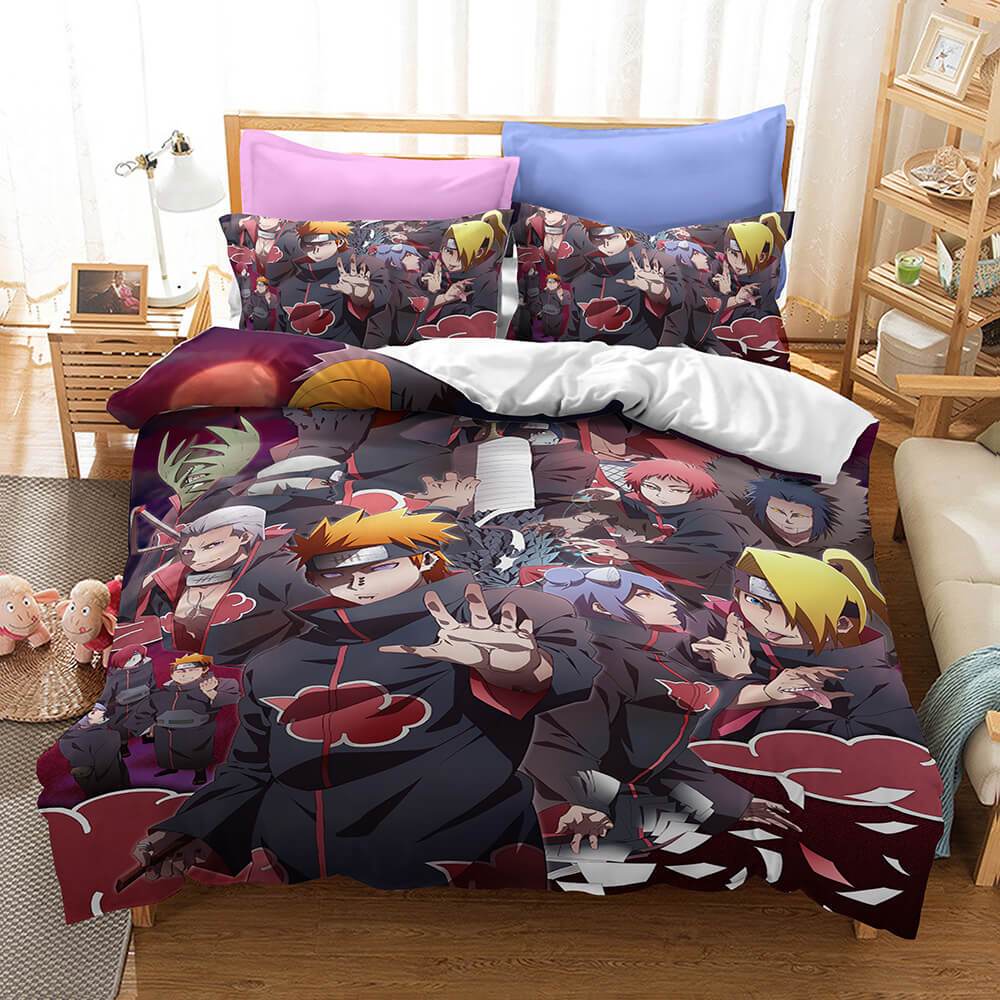 Naruto Kakashi Sasuke Itachi Bijuu Bedding Set Duvet Covers – ebuycosuk