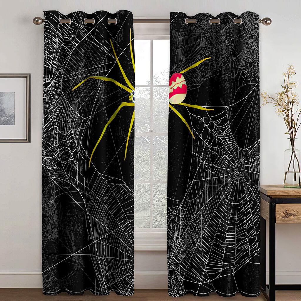 Spider Man Curtains Cosplay Blackout Window Treatments Drapes Room Dec ...