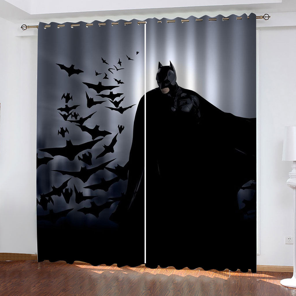 The Batman Curtains Cosplay Blackout Window Drapes Room Decoration ...