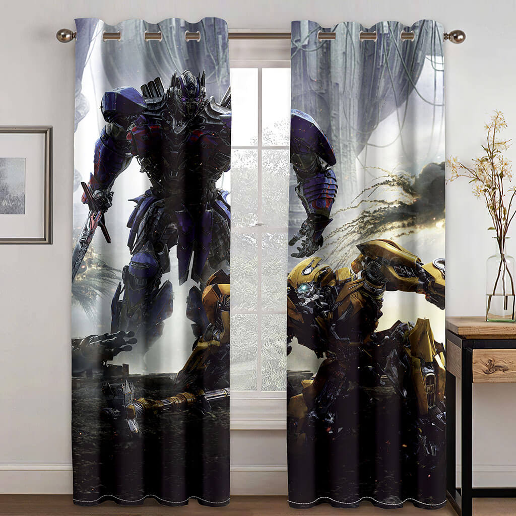 Transformers Curtains Cosplay Blackout Window Treatments Drapes for Ro ...