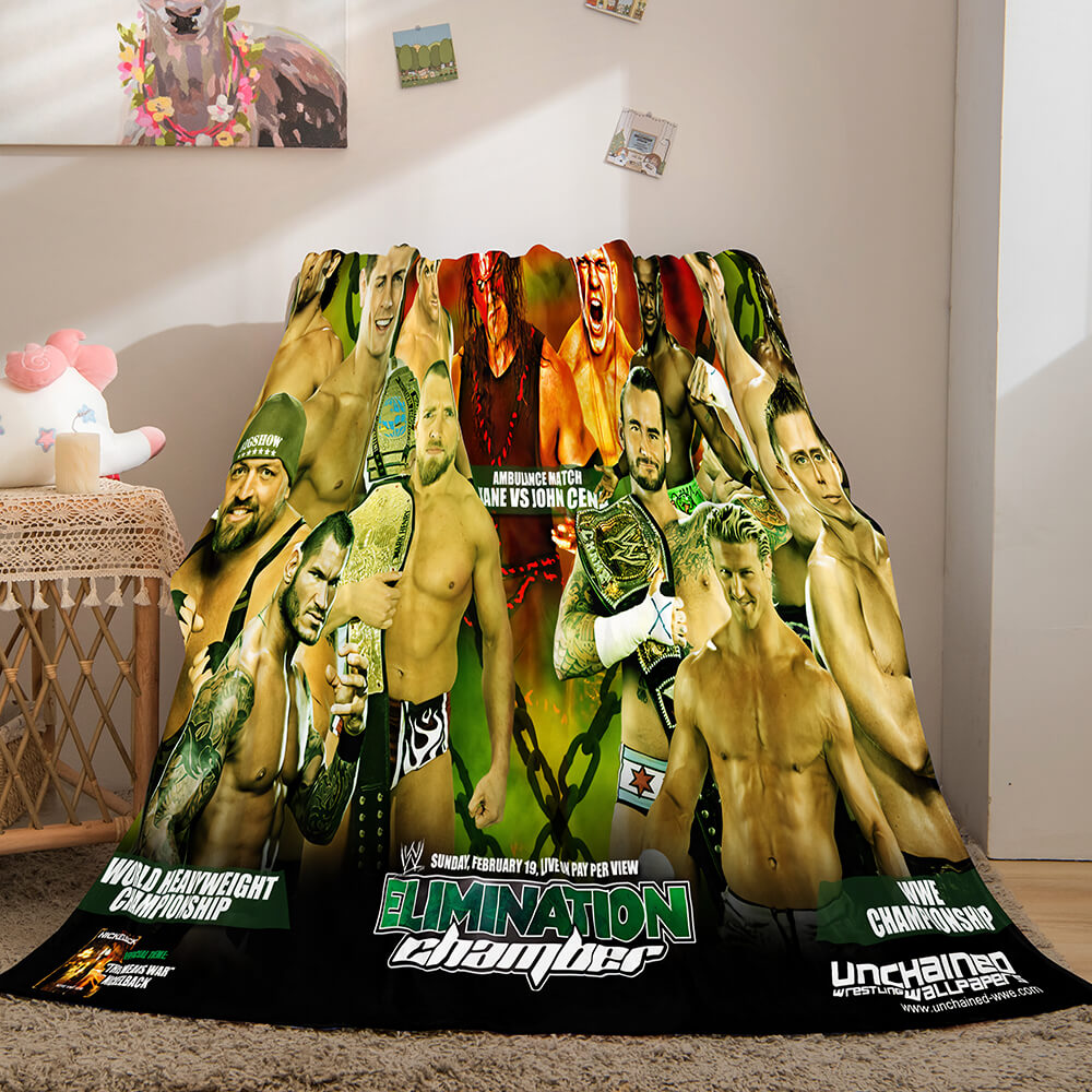 WWE RAW World Wrestling Entertainment Cosplay Flannel Fleece Blanket ...